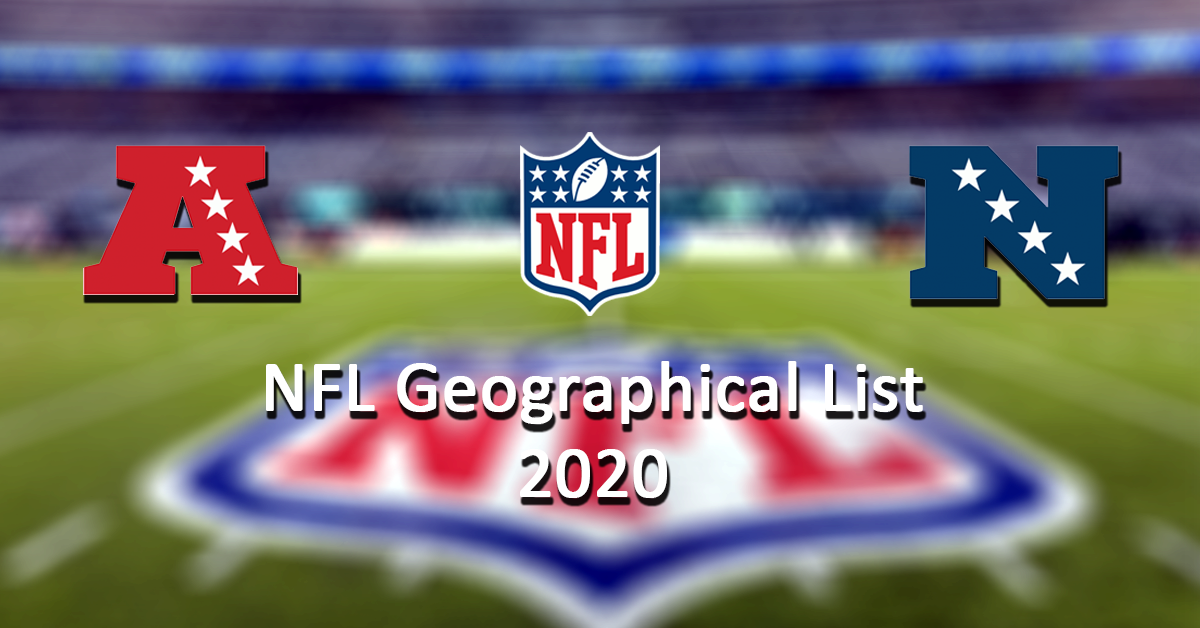 NFL Divisions Geographically Aligned (2020 Edition) – flukadamus